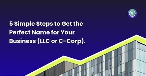 5 Simple Steps To Get The Perfect Name For Your Business LLC GoNomad Blog