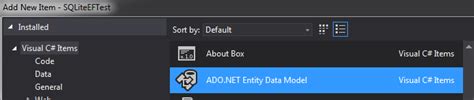 Bytetransmute Sqlite Entity Framework En Visual Studio 2017 Community