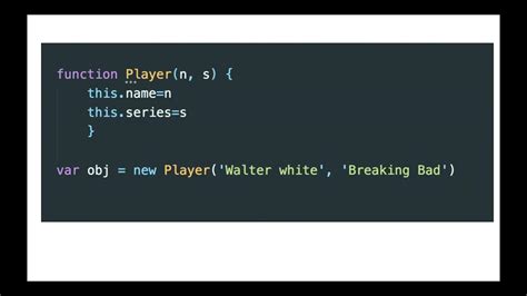 Constructor Functions In Javascript By Swanand Kadam Youtube