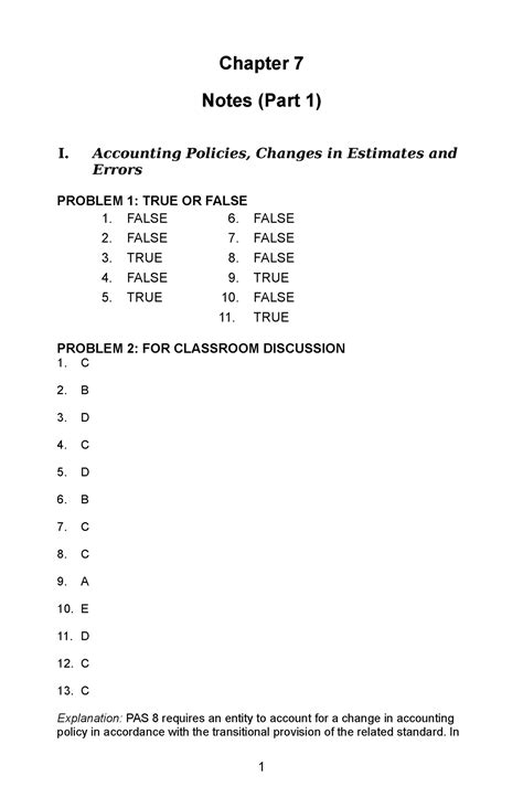 Chapter 7 Notes Part 1 Chapter 7 Notes Part 1 I Accounting