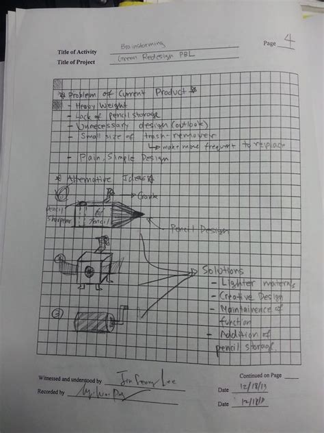 Engineering Notebook Example Pages For Ftc Robotics Challenge