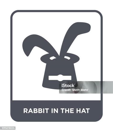 흰색 배경 서커스 컬렉션에서 채워진된 아이콘을 유행 하는 모자에서 토끼 모자 아이콘 벡터에 토끼 공연에 대한 스톡 벡터 아트 및 기타 이미지 Istock