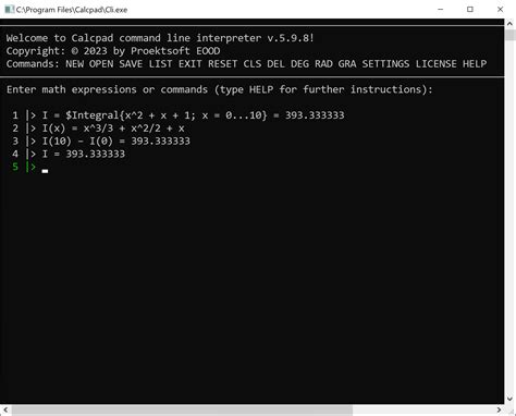 Calcpad Command Line Interpreter Rcalcpad