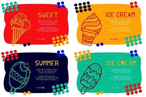 set abstract landing page pattern with different element banner