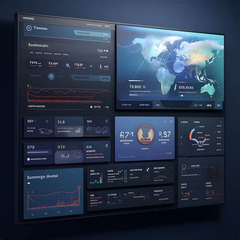 Premium Ai Image Web Dashboard Logistics Shipment Tracking Dashboard Widget Based Layout St