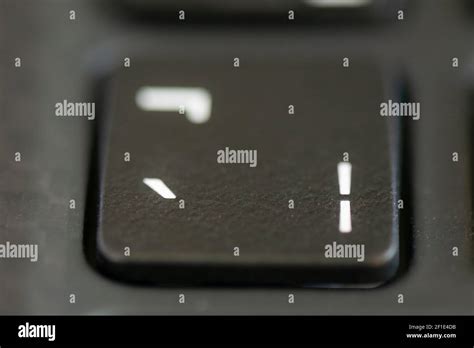 Grave Accent Broken Bar And Negation Symbol Key On A Laptop Keyboard Stock Photo Alamy