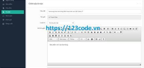Báo Cáo Kèm Code Website Bán điện Thoại Php Codeigniter Framework Mvc