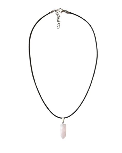 ვარდისფერი კვარცის გულსაკიდი ფანქარი Kelis მაღაზია