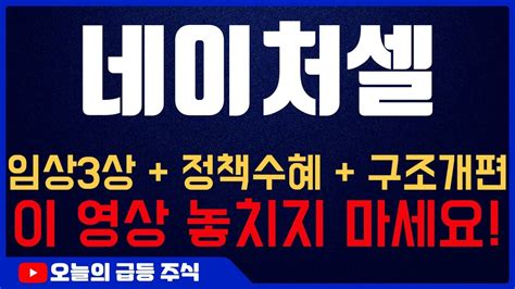 네이처셀 주가 전망 임상3상 막바지 지금 들어가도 될까 기술적 분석 최근이슈 총정리 네이처셀주가전망 네이처셀 줄기세포 Youtube