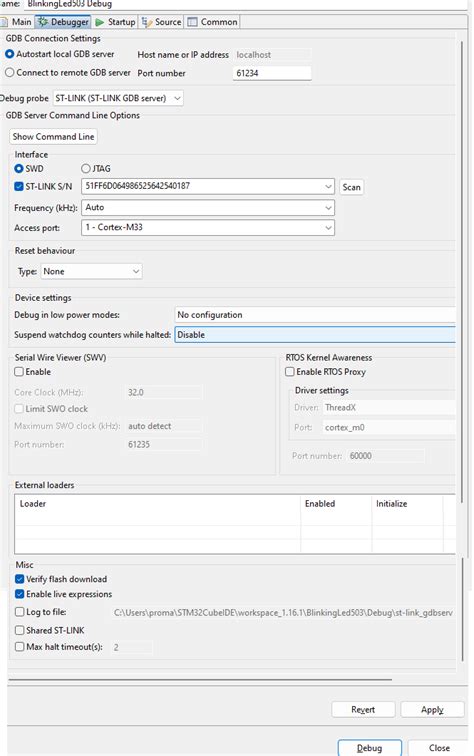 Stm32cubeide Jak Włączyć Tryb Hotplug Dla Debugowania Przez Swd