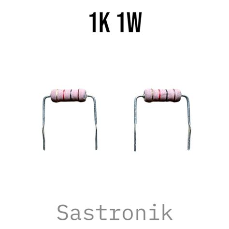 Resistor 1k 1w Pink Japan Small Body Ready Shopee Malaysia