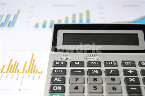 전자계산기 그래프 분석 경제 투자 사진이미지일러스트캘리그라피 Tdrc작가