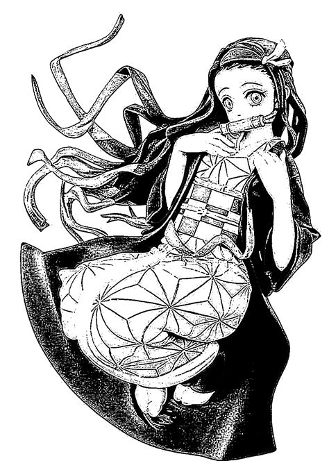 Ausmalbilder Nezuko Kamado 10 Von Demon Slayer