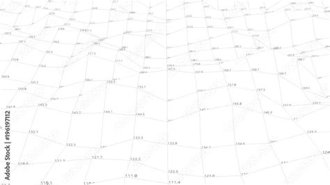 looping digits and polygons deformation geometry lines digits and polygons animated black