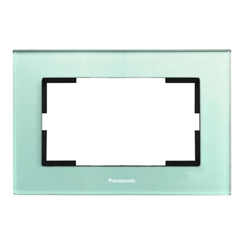 Panasonic Double Socket Frame Glass Green Wktf0809 3gb