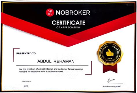 Abdul Rehaman On Linkedin I Am Honored To Receive This Certificate Of Appreciation For Best
