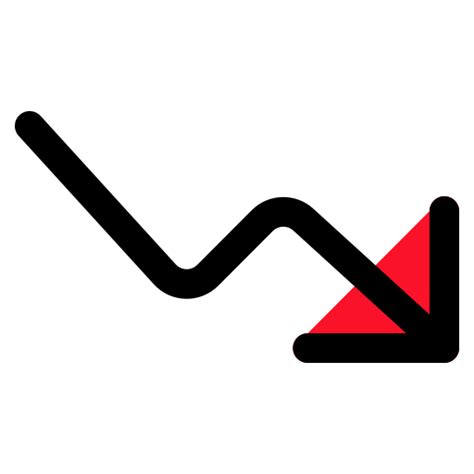 Arrow Down Statistic Decrease Icon Download On Iconfinder