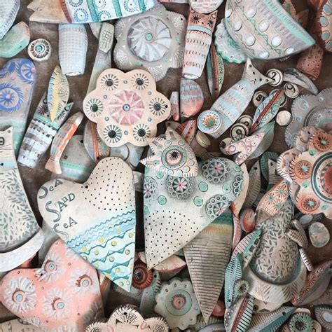 Bisque Components Are Coloured With Underglazes And Oxides These Will Be Loaded Into The Kiln