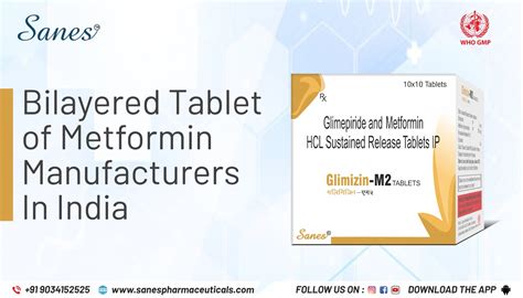 Bilayered Tablet Of Metformin And Glimepiride Tablets