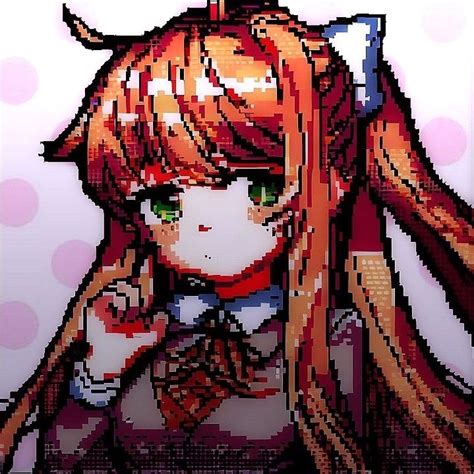Monika Ddlc Icon Pixel Art Em 2025 Pixel Art Edições