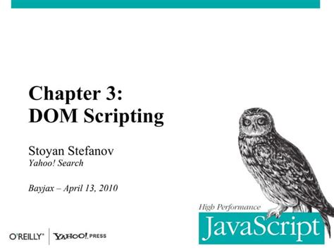 High Performance Dom Scripting Ppt