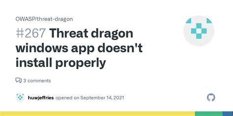 Threat Dragon Windows App Doesn T Install Properly Issue OWASP Threat Dragon GitHub