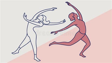 Abstract Dancers In Motion Dynamic Human Figures Vector Design Generative Ai Stock Vector