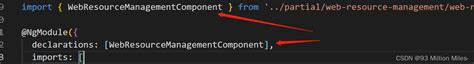Angular常现问题合集：‘xxx‘ Is Not A Known Elementel Input Is Not A Known