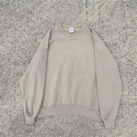 90s Jerzee Blank Crewneck Its A Large Vintage Depop