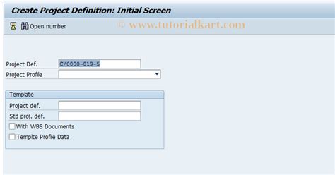 CJ SAP Tcode Create Project Definition CJ SAP Tcode Create Project Definition