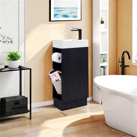 Ebern Designs Small Bathroom Vanity Sink Floor Standing Bathroom