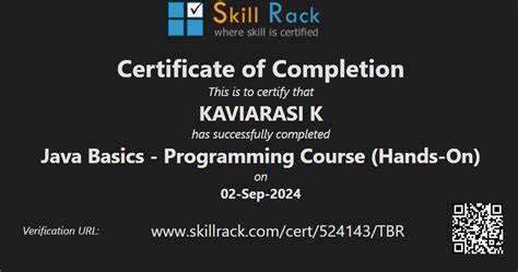 Kaviarasi K On Linkedin Javaprogramming Skillrack Certification