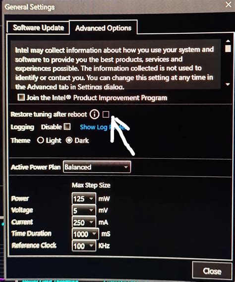 Why Restore Tuning After Reboot Is Grayed Out Roverclocking