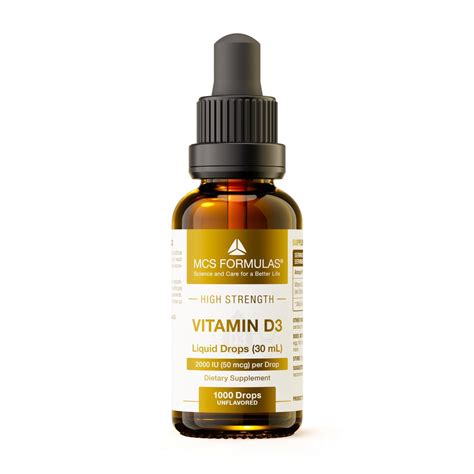 Vitamin D3 Liquid Drops Mcs Formulas