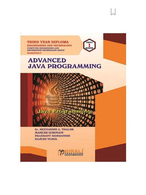 Advanced: Java Programming | PDF