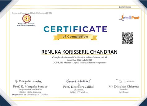 Renuka Santhosh On Linkedin Iitmadras Intellipaat Pythonprogramming