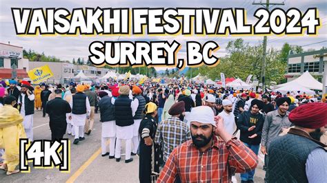 4k 🇨🇦 Surrey Vaisakhi Festival 2024 Part 1 Nagar Kirtan Khalsa