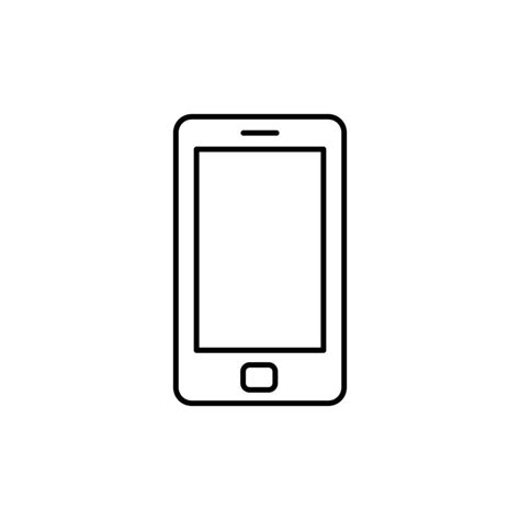 Smartphone Icon Outline Icon 17397822 Vector Art At Vecteezy
