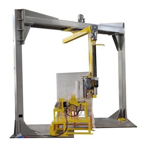 Plastic Particles Pallet Stacking Solution Integrated With Inline High Speed Fully Auto Rotary