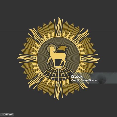 하나님의 어린 양은 우리의 죄를 위해 십자가에 못 박히신 그리스도예수 상징입니다 양 새끼에 대한 스톡 벡터 아트 및 기타 이미지 양 새끼 예수 십자가 수난 Istock