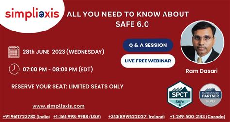 Simpliaxis On Linkedin Webinaralert Agile Scaledagile
