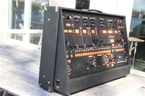 Black And Orange Vintage Arp 2600 Analog Synthesizer