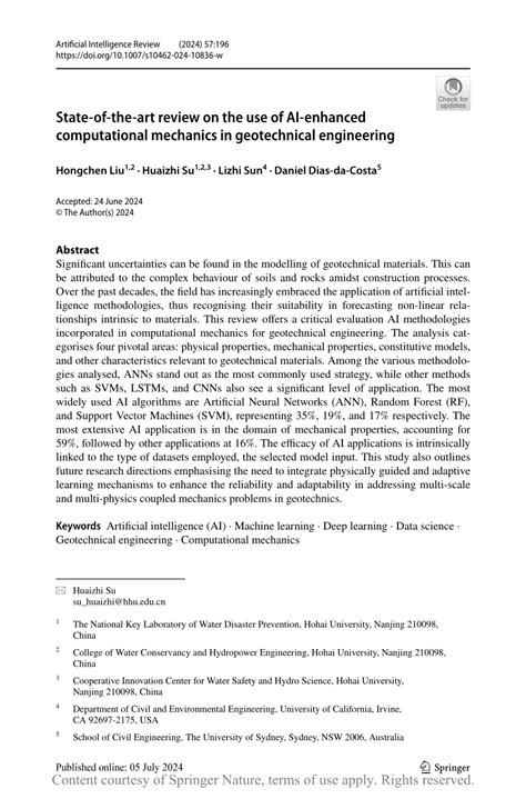 pdf state of the art review on the use of ai enhanced computational