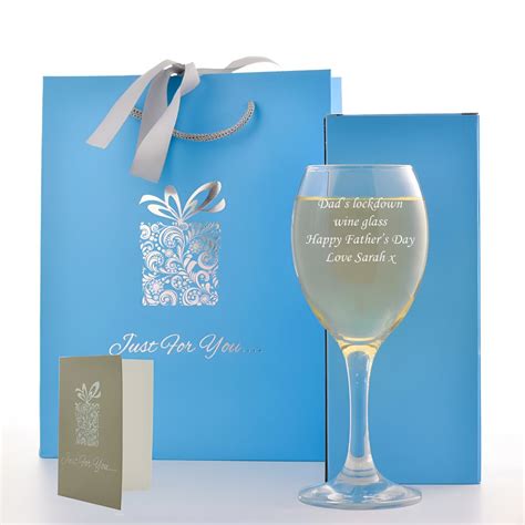 Engraved Wine Glass Personalised Wine Glass White Red
