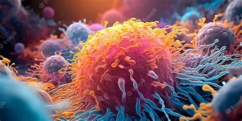 Premium Ai Image Bacterium Under A Microscope Showing Its Details And