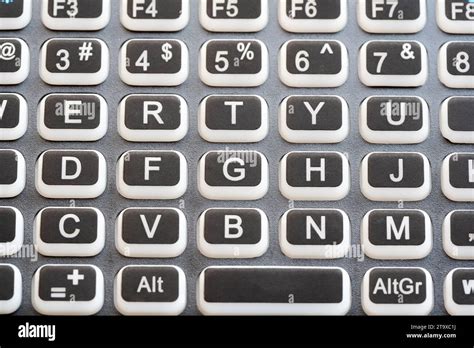 Small Keyboard Letter Keys Characters Set Latin Alphabet Different