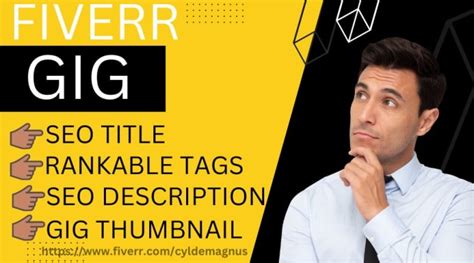 Create a fiverr gig, title, tags, description, and thumbnail by Cyldemagnus | Fiverr