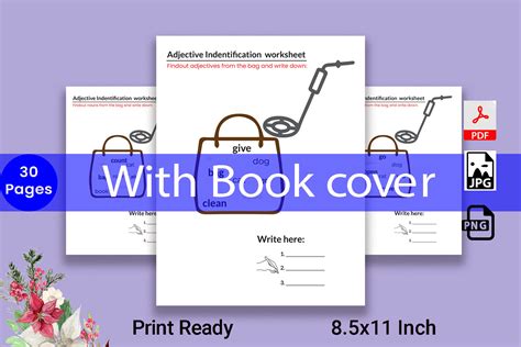 Adjective Identification Worksheets V 1 Graphic By Hitubrand · Creative Fabrica