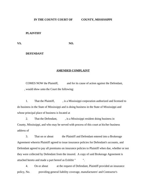 Does An Amended Complaint Replace The Original Complaint Fill Out