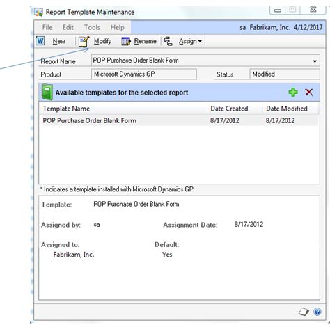 creating a word template in microsoft dynamics gp erp software blog